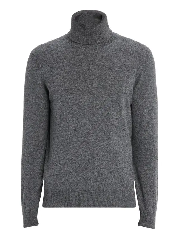 Neiman Marcus Cashmere Turtleneck Pullover Sweater - Flannel