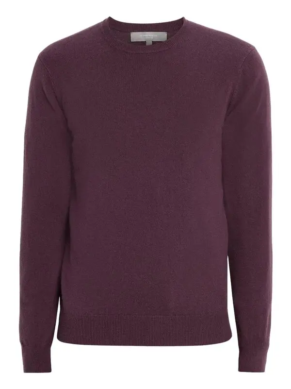 Neiman Marcus Cashmere Crewneck Sweater - Chianti