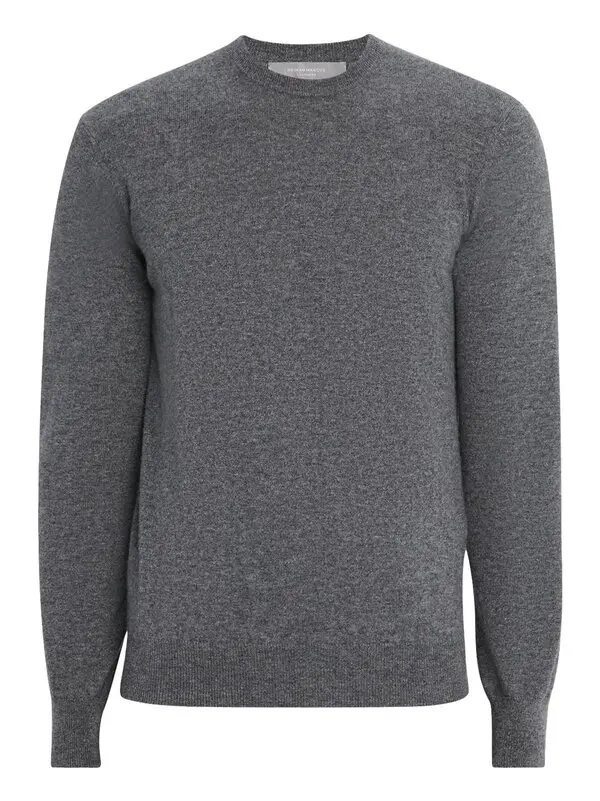 Neiman Marcus Cashmere Crewneck Sweater - Flannel