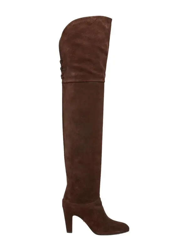Chloé Eve Suede Over-the-knee Boots - Chocolate