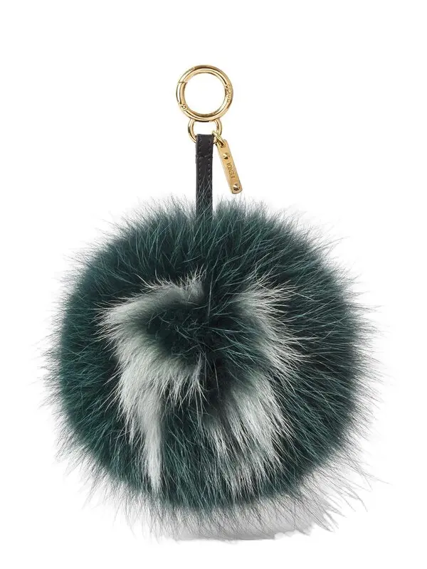 Fendi Fox Fur Charm - Green