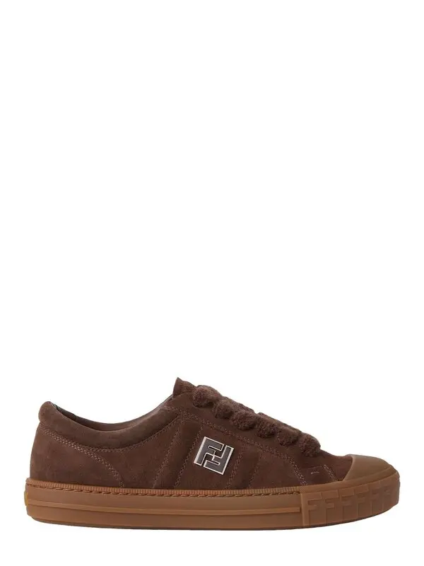 Fendi Domino Low-top Sneakers - Brown