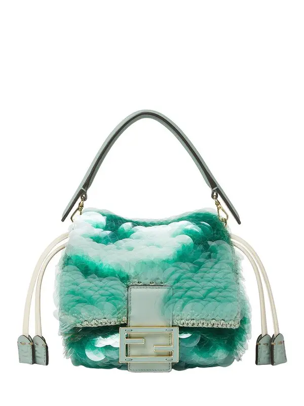 Fendi Mamma Baguette Small Bag - Green