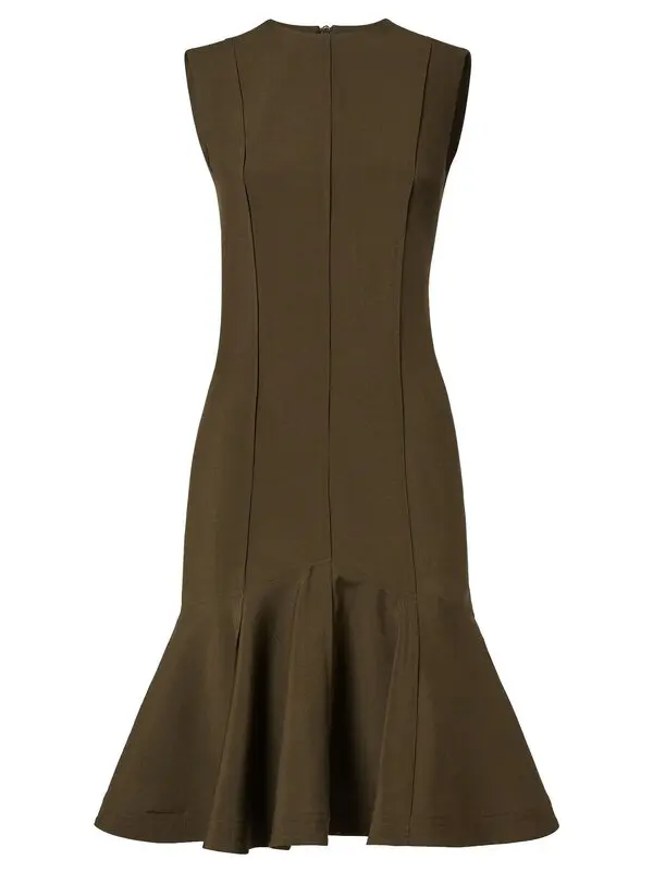 Fendi Sleeveless Peplum Dress - Green