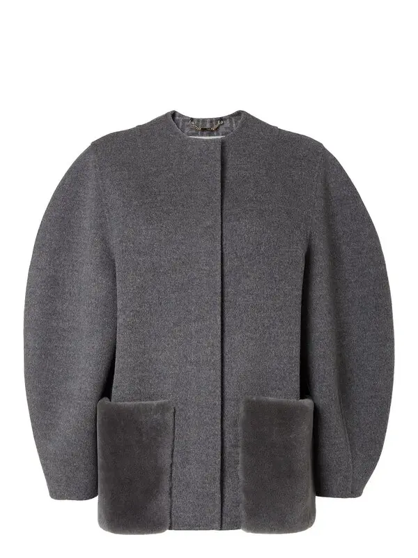 Fendi Wool Double Fabric Blouson - Grey