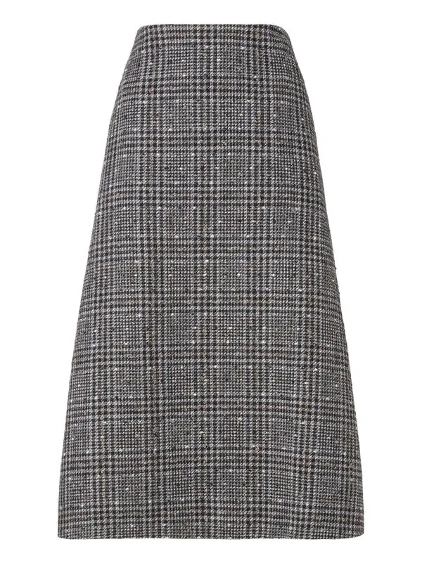Fendi Flared Midi Skirt - Grey