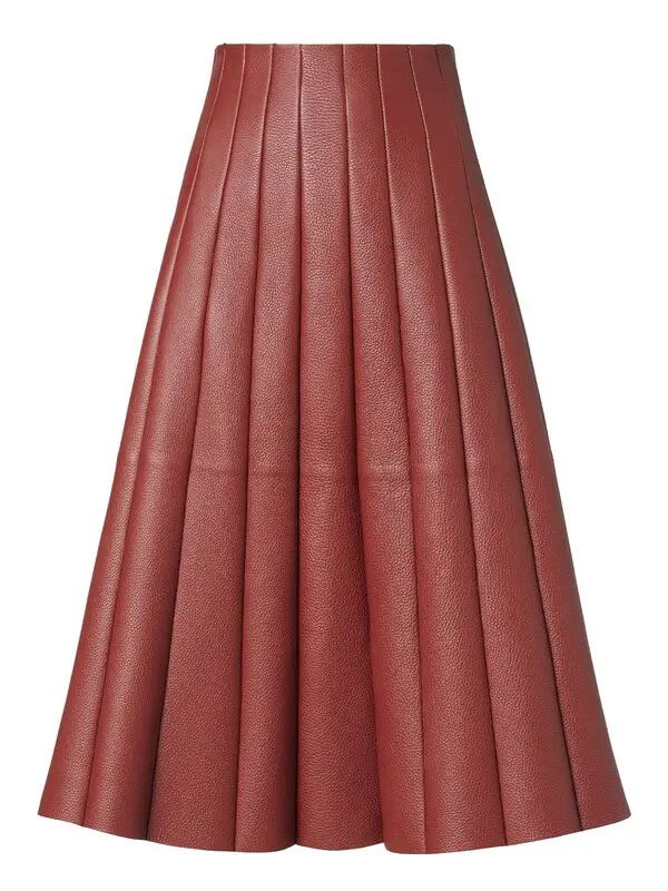 Fendi Midi Flared Skirt - Brown