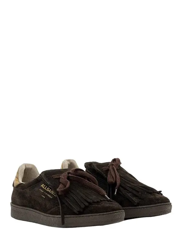 ALLSAINTS Thelma Fringe Sneakers - Bitter Brown