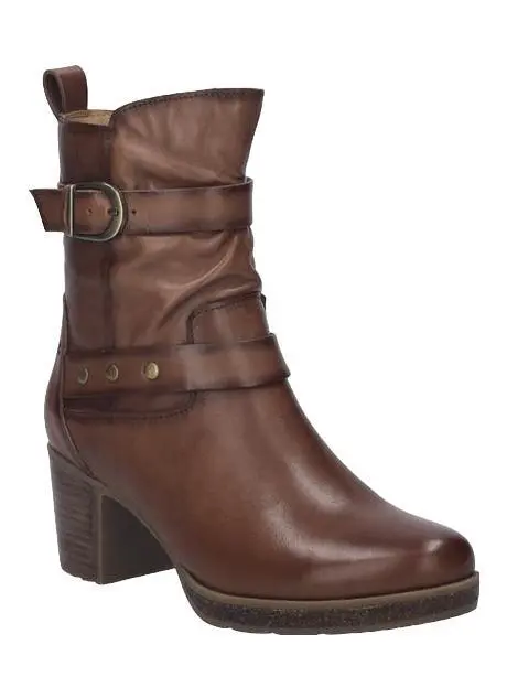 Josef Seibel Platform Bootie - Cognac
