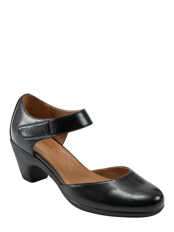 Easy Spirit Casity Ankle Strap Pumps - Black