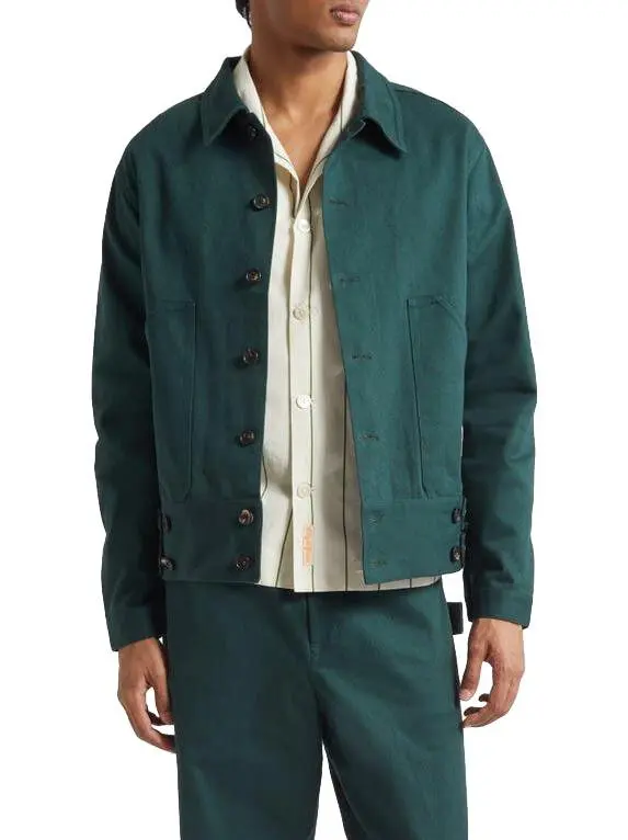 BODE Knolly Brook Cotton Jacket - Dark Green