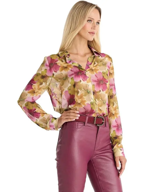 THE NOLI SHOP Ana Floral Button-up Shirt - Floral Print