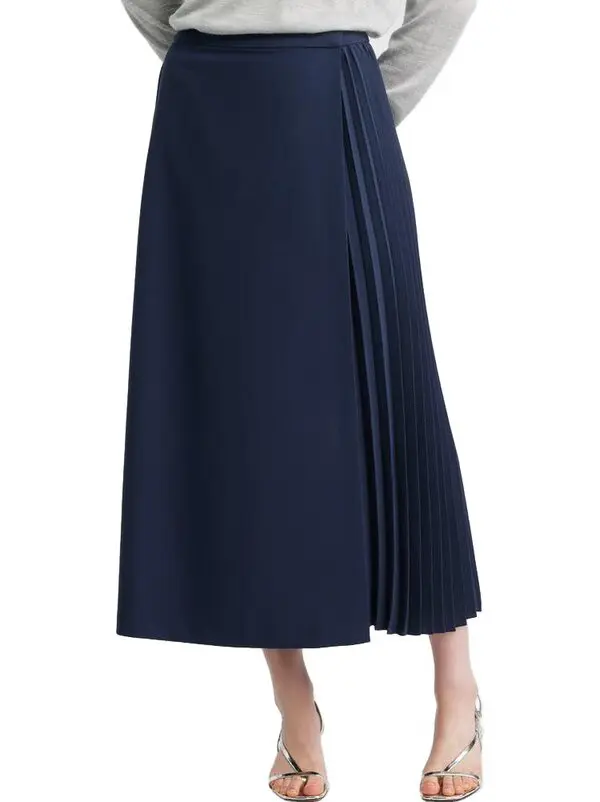 Nordstrom A-line Maxi Skirt - Navy Night
