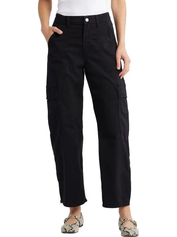 MAVI Vinnie Ankle Cargo Pants - Black Casual Twill