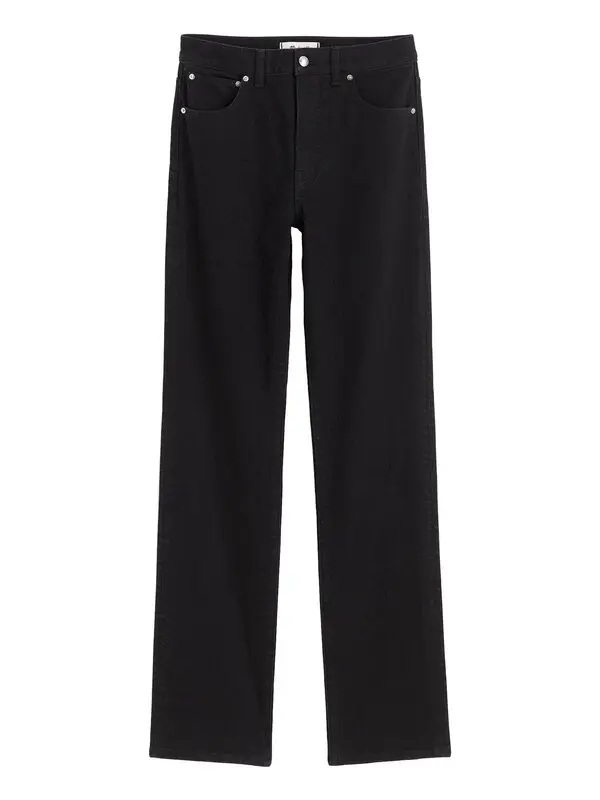 Madewell Longline Straight Jean - Black Frost