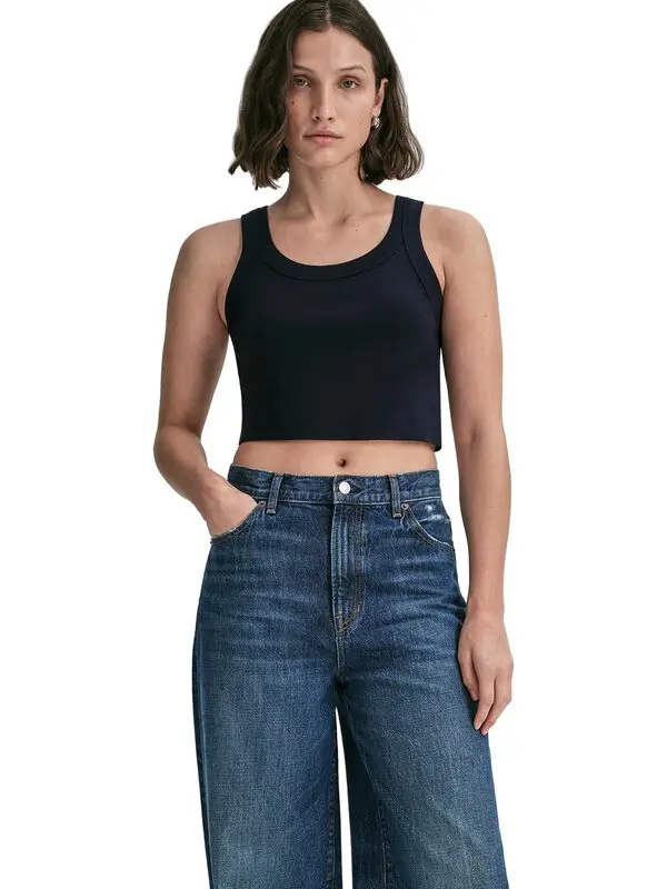 A.L.C. Halsey Cropped Tank - Maritime Navy