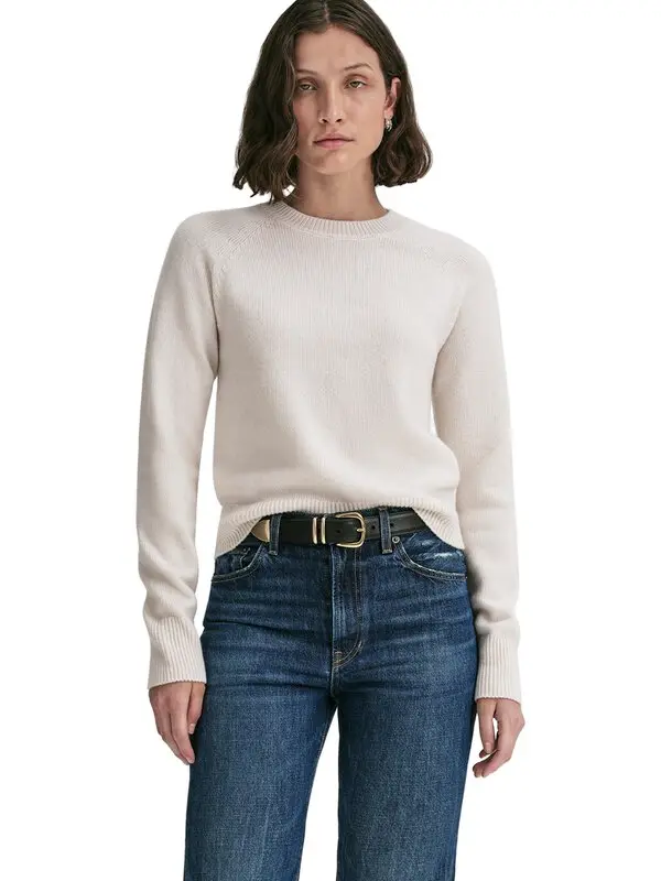 A.L.C. Ashtyn Cashmere Crewneck Sweater - Natural