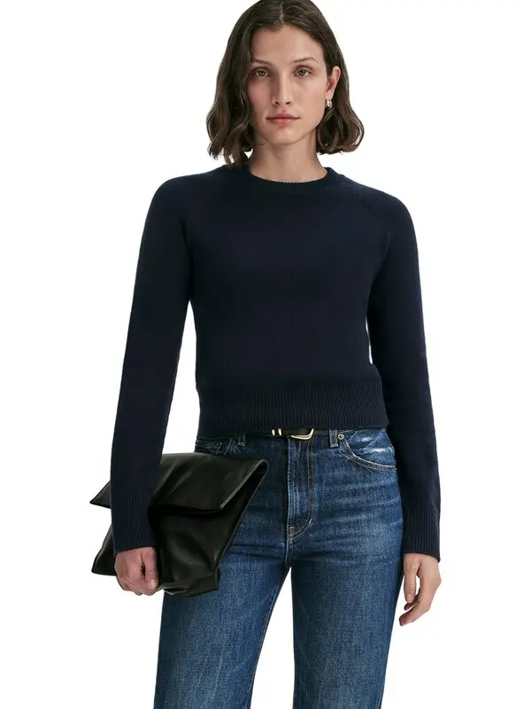 A.L.C. Ashtyn Cashmere Crewneck Sweater - Navy