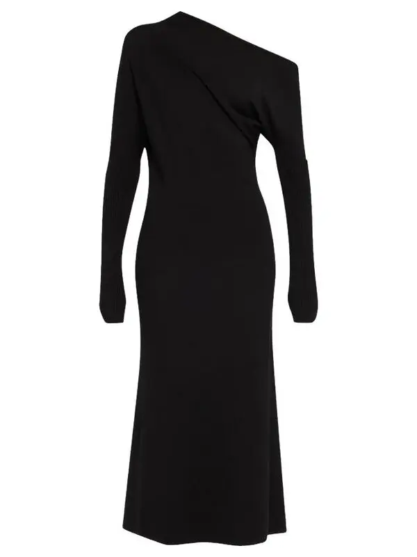 A.L.C. Liv Knit Merino Midi Dress - Black