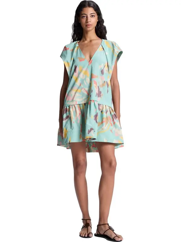 A.L.C. Ember Printed Mini Dress - Mint Multi