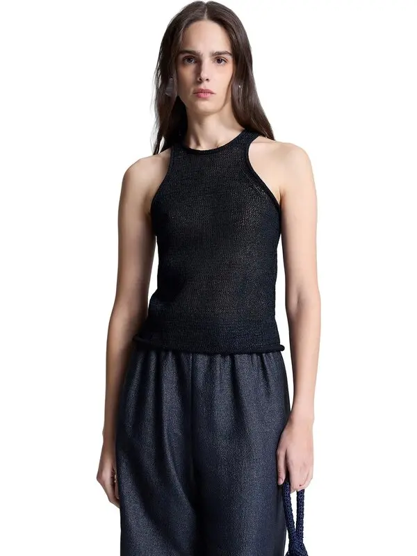 A.L.C. Nelly Open Knit Tank - Midnight