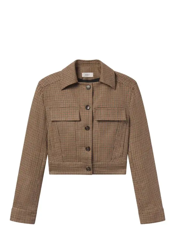 A.L.C. Blake Wool Jacket - Tan Multi