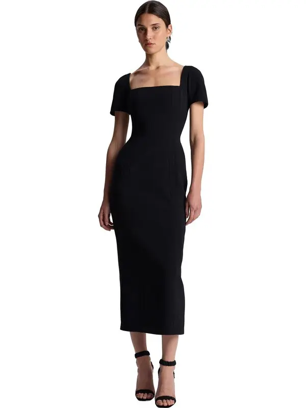A.L.C. Elvie Midi Dress - Black