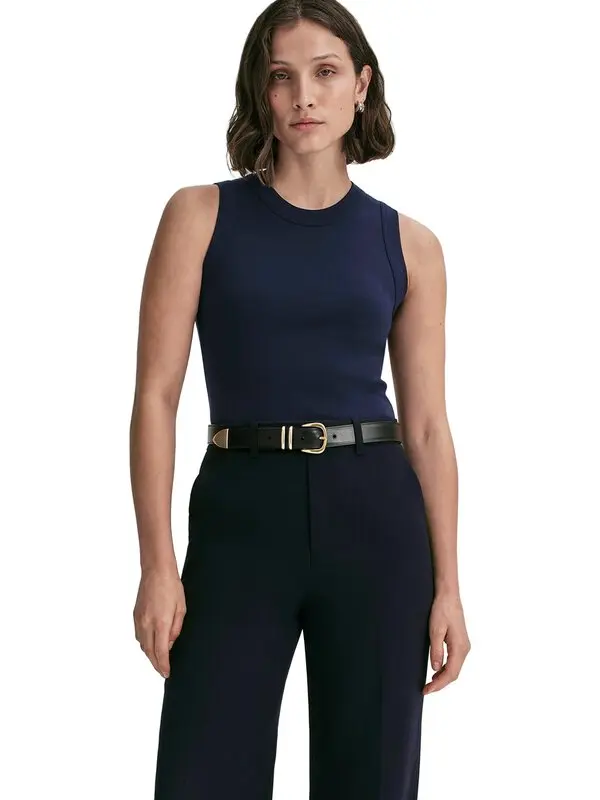A.L.C. Hadley Cotton Rib Tank - Maritime Navy