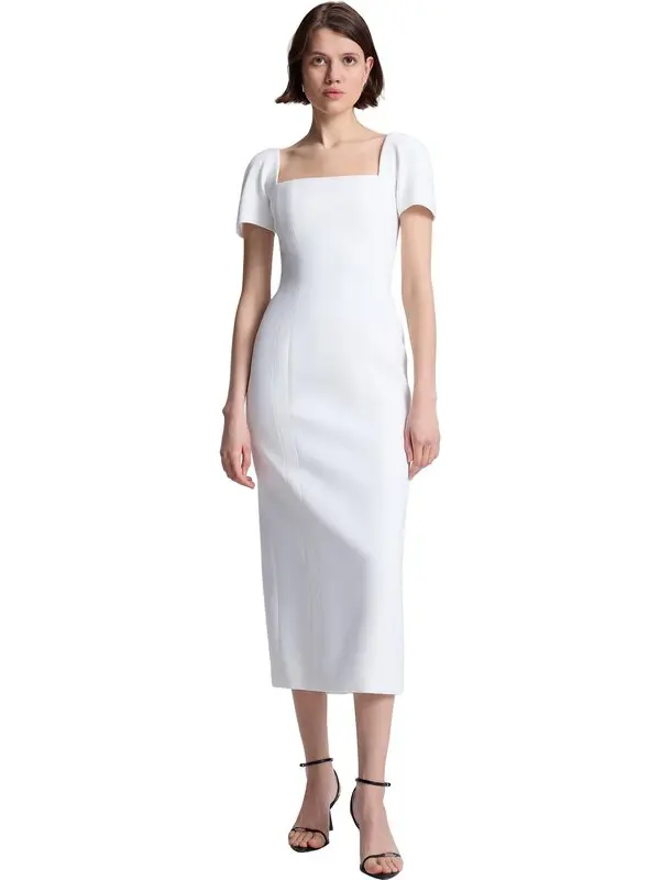 A.L.C. Elvie Midi Dress - White