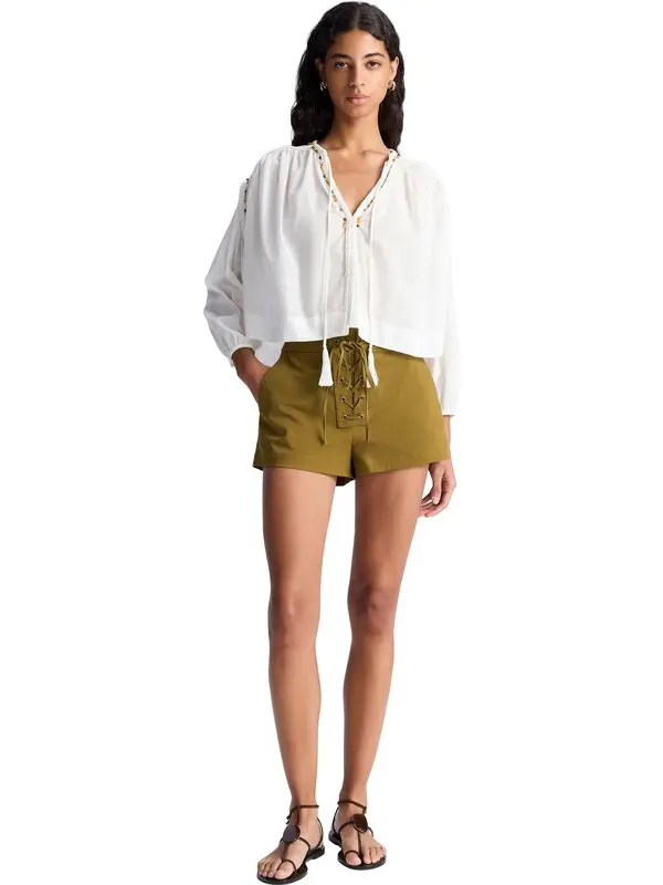 A.L.C. Leon Lace-up Short - Hazel