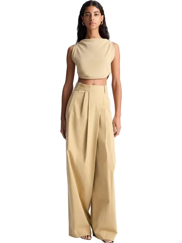 A.L.C. Brody Pleated Pant - Desert Beige