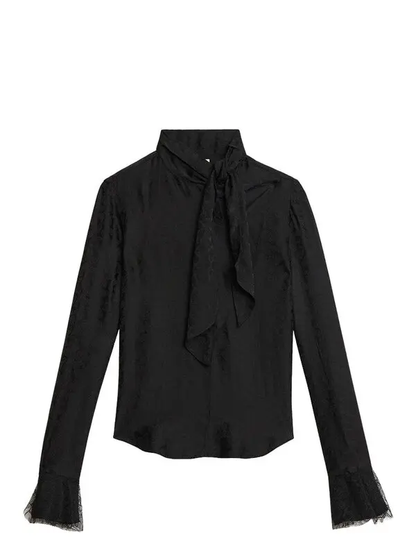 Isabel Marant Raphaella Jacquard Blouse - Black