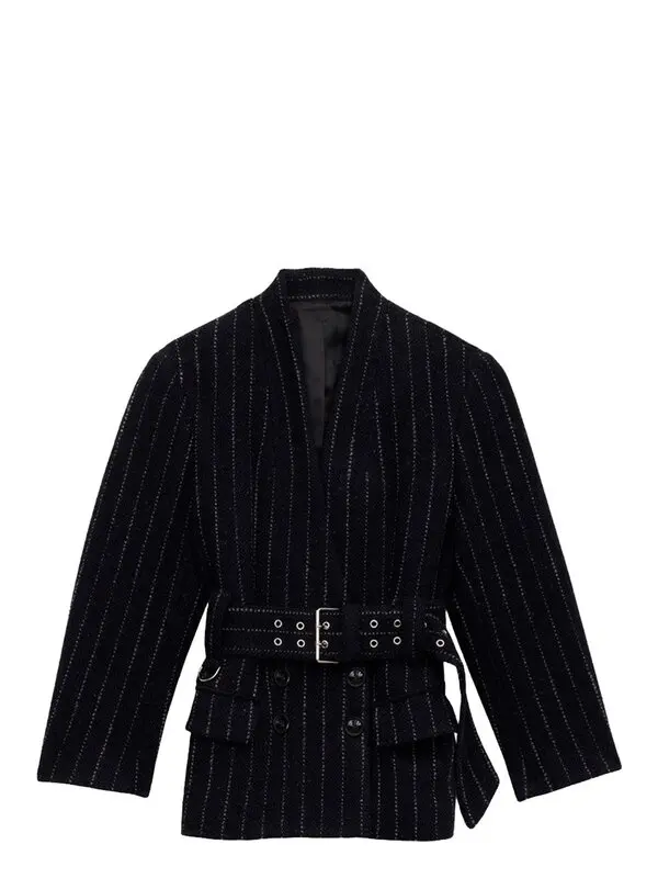Isabel Marant Fyma Pinstripe Jacket - Midnight