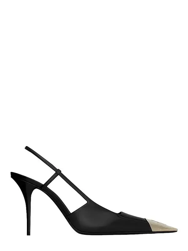 Saint Laurent Jeanne Slingback Pumps - Black