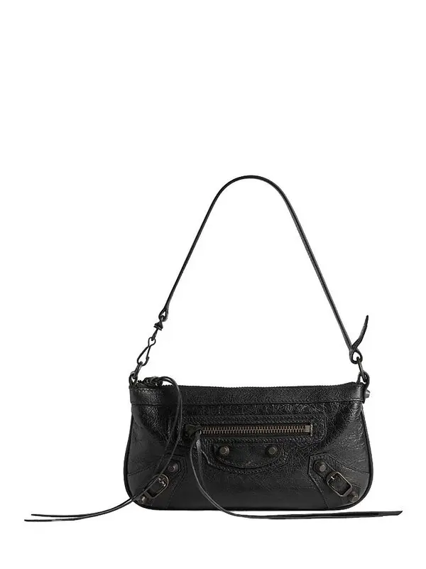 Balenciaga Le City Pouch On Strap - Black
