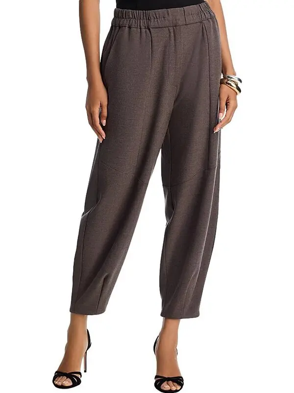 Aqua Balloon Pants - Gray Melange