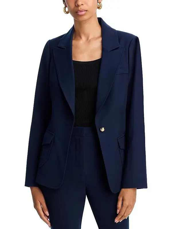 Aqua Suit Blazer - Dark Navy