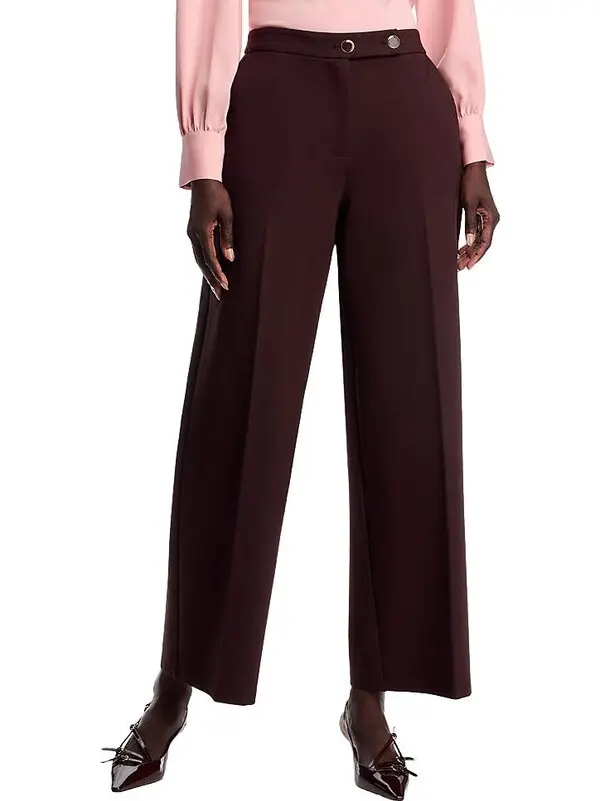 T Tahari Wide Leg Pants - Espresso Bean