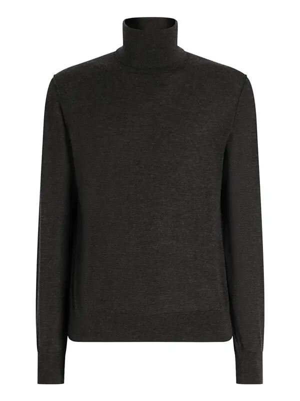 Dolce & Gabbana Cashmere Turtleneck Pullover - Grey