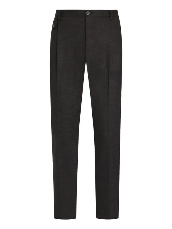 Dolce & Gabbana Wool Jersey Trousers - Grey