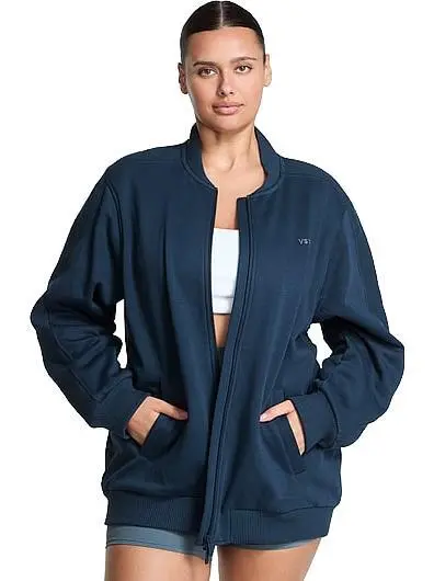 Victoria's Secret Vsx Movement Fleece Jacket - Blue