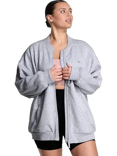 Victoria's Secret Vsx Movement Fleece Jacket - Grey