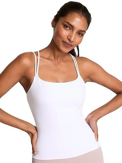 Victoria's Secret Vsx Elevate™ Strappy Tank Top - White,ivory