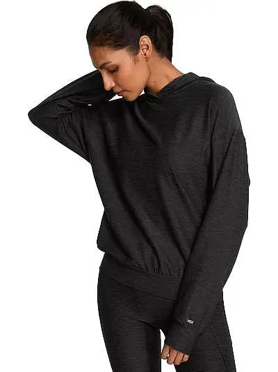 Victoria's Secret Vsx Luxmarl™ Relaxed Hoodie - Black