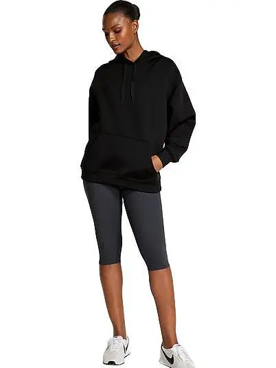 Victoria's Secret Vsx Defined Scuba Oversized Hoodie - Black
