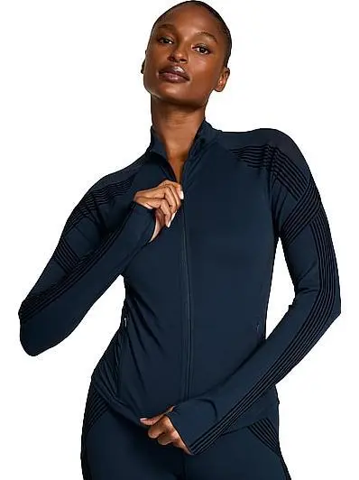 Victoria's Secret Vsx Elevateâ¢ Redefined Contours Full-zip Jacket - Blue