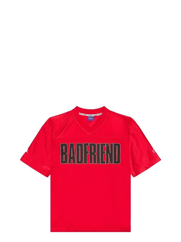 BADFRIEND Big Logo Football Jersey - Red