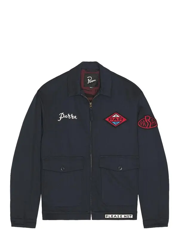 PARRA Pumping Gas Jacket - Navy Blue