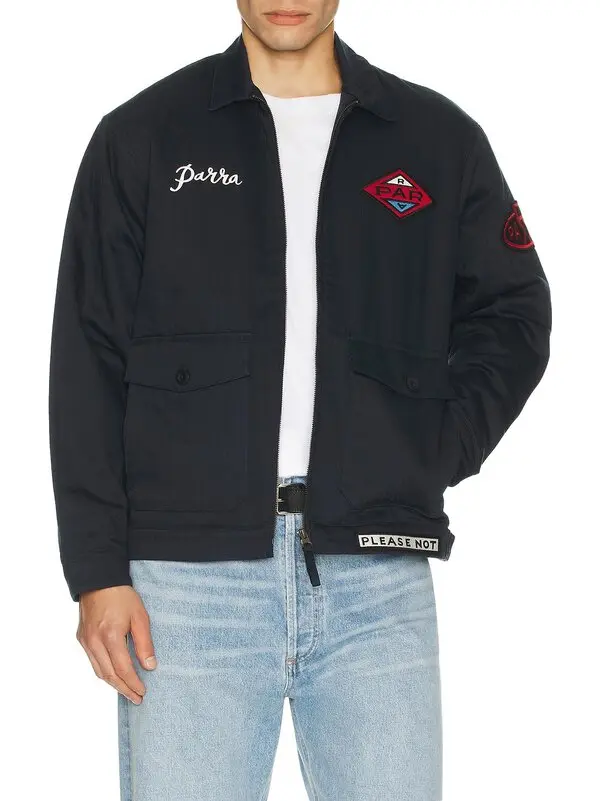 PARRA Pumping Gas Jacket - Navy Blue