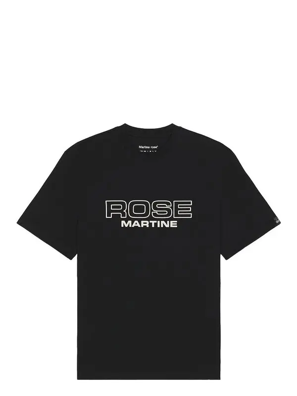 Martine Rose Classic T-shirt In Black - Black Rose Martine